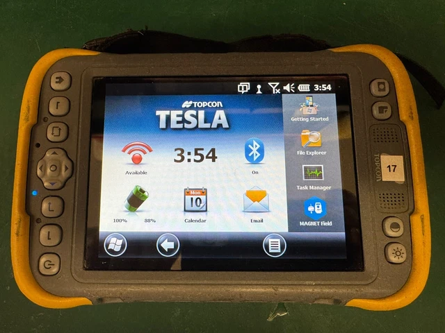 TOPCON TESLA CONTROLLER, Magnet Software , Bare Unit 2 Batteries Only £ ...