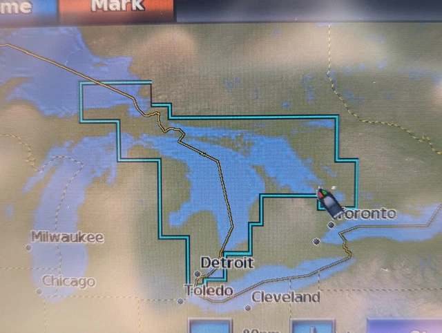 GARMIN G2 VISION Lake Huron Map Chart Card - Lake St Clair VUS017R 010 ...