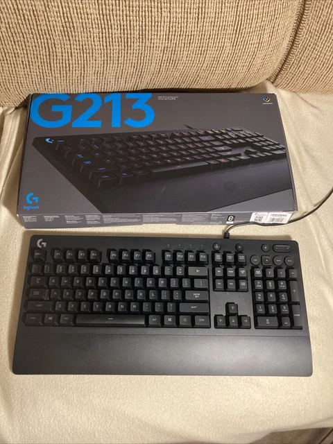 LOGITECH G213 PRODIGY Gaming Keyboard LIGHTSYNC RGB Backlit Keys Spill ...