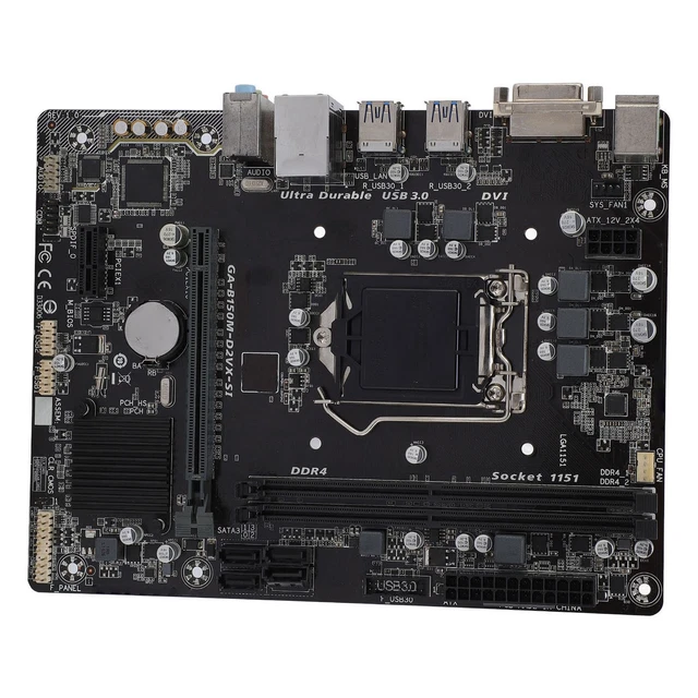 M-ATX DESKTOP MOTHERBOARD PCI-E 3.0 LGA 1151 CPU Slot Double DDR4 ...