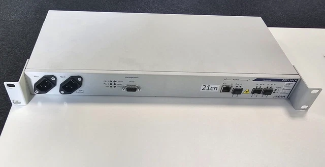 ADVA FSP150CP F150/BT/CP Gigabit Network Rackmount Fibre Optic Access ...