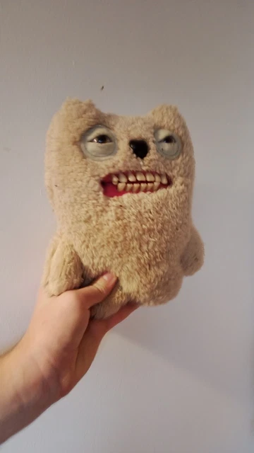 FUGGLER FUNNY UGLY Monster Old Tooth Cream Fur #010 Plush Toy RARE £31. ...