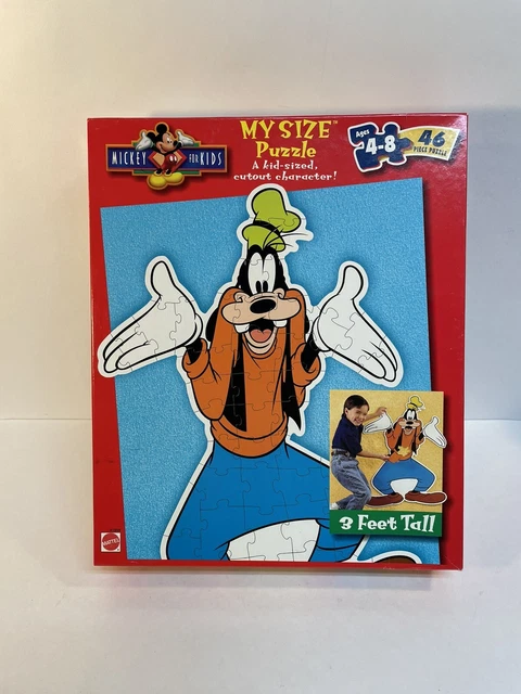 VINTAGE WALT DISNEY Goofy Puzzle Mickey for kids my size puzzle 3 feet ...