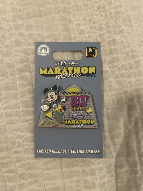 DISNEY 30 YEARS Of Running Marathon Weekend 2023 Passholder Pin LR New ...