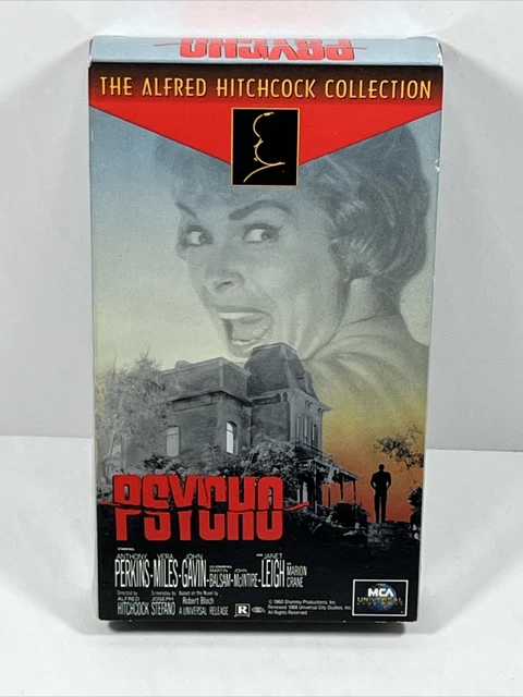 PSYCHO VHS TAPE 1995 MCA Horror Classic Alfred Hitchcock 1960 Movie ...