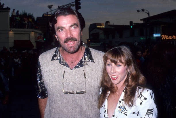TOM SELLECK AND wife Jillie Mack attend the Batman Westwood - 1989 Old ... TOM SELLECK AND wife Jillie Mack attend the Batman Westwood - 1989 Old ...