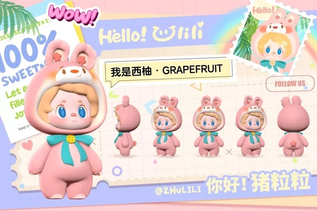 SONDOR ZHU LILI Piggy Lili Series No.2 Mini Figura Coleccionable EUR 34 ...