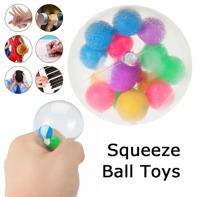 NOVELTY KIDS ADULTS Stress Relief Balls Squeeze Toy Fidget Toy ...