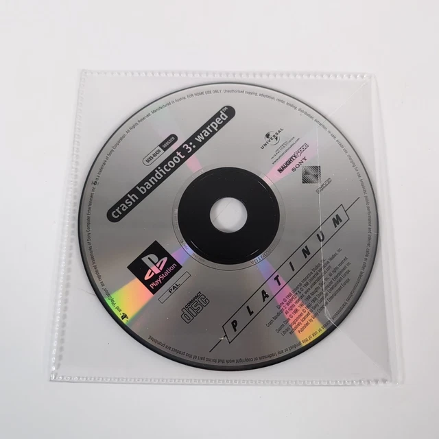 *DISC ONLY* CRASH Bandicoot 3 Warped Playstation PS1 Game PAL Platinum ...