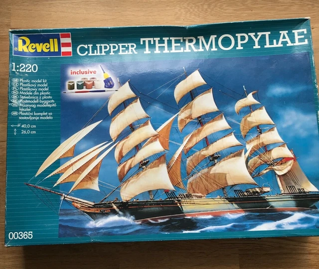 REVELL CLIPPER THERMOPYLAE model ship kit 1:220 scale 00365 100% ...