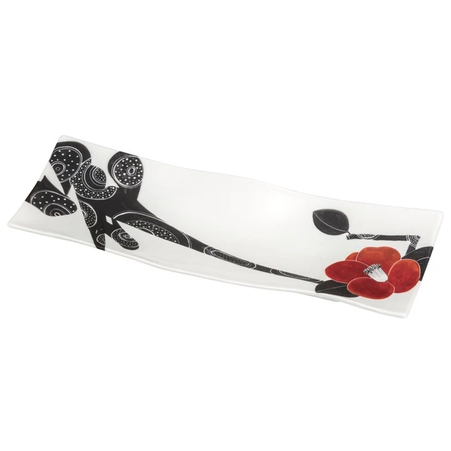 PIATTO LUNGO KUTANI-YAKI, piatto rettangolare, Masako Inoue EUR 125,00 ...