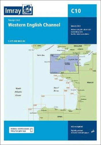 IMRAY CHART C10: Western English Channel Passage Chart: 2023 (C Charts ...