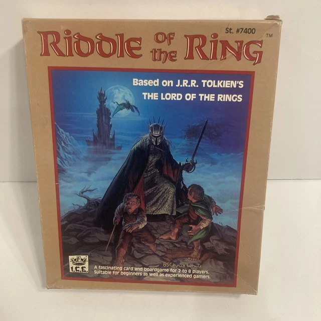 RIDDLE OF THE Ring board game I.C.E.* Lord of the Rings LOTR Complete ...