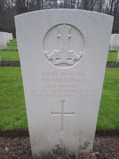 WW2 RELIC UNUSED name plate / grave marker Airborne RTR, HASTINGS £25. ...