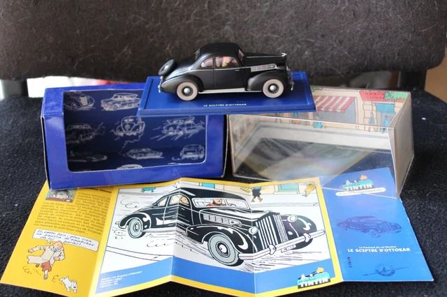VOITURE TINTIN PACKARD du roi Muskar Sceptre d' Ottokar 1/43 Boite ...