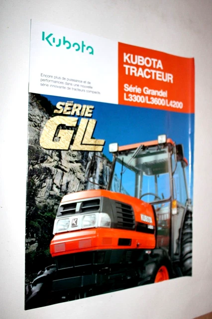 PROSPECTUS TRACTEUR KUBOTA Grandel Tractor Traktor Trattore Brochure Prospekt EUR 9,99 - PicClick IT