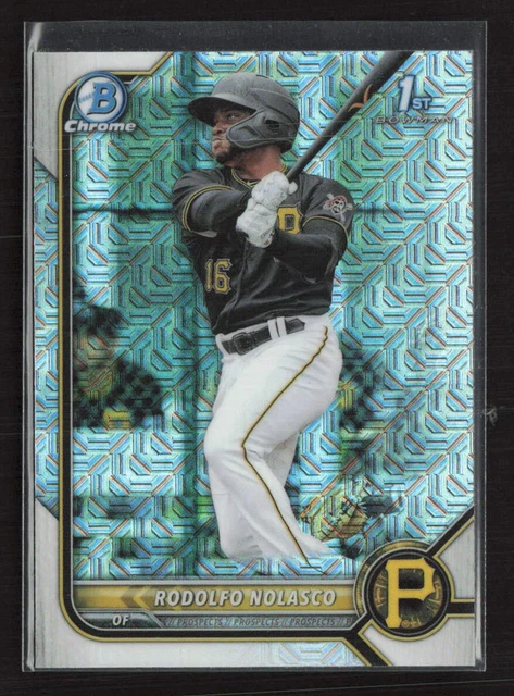 2022 BOWMAN MEGABOX #BCP-69 Rodolfo Nolasco 1er réfracteur Bowman Mojo ...