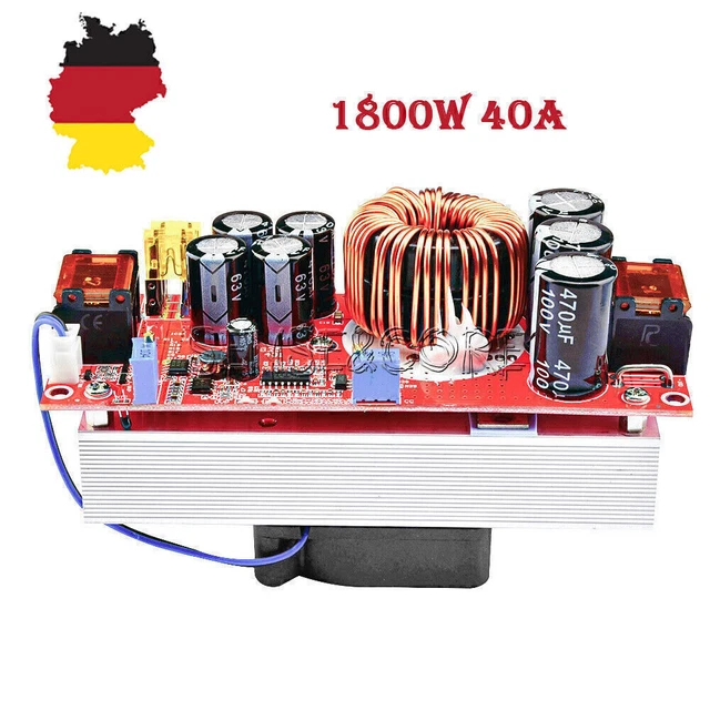 10-60V TO 12-90V 1800W 40A DC-DC Boost Converter Step Up Power Supply ModuleLOVE EUR 27,61 ...