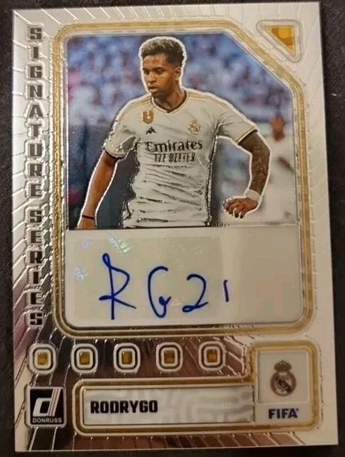 2023-24 PANINI-DONRUSS SOCCER Signature Series Rodrygo Real Madrid auto ...