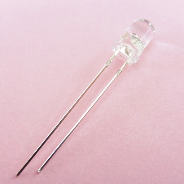 ULTRA BRIGHT GREEN 5mm Blinking LED Diode Crystal Clear Light Emitter 1 ...