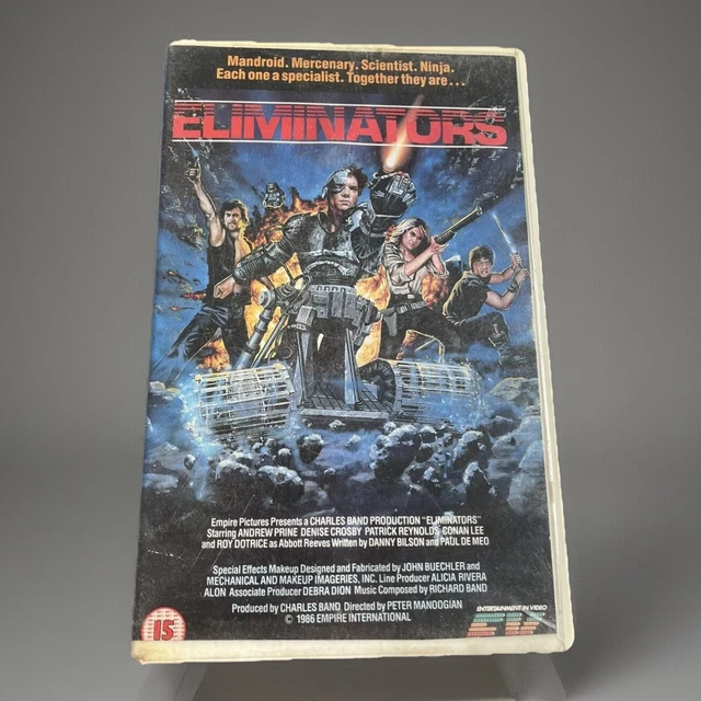 ELIMINATORS VHS BIG Box Video - 1980s Retro - Rare EUR 26,97 - PicClick IT