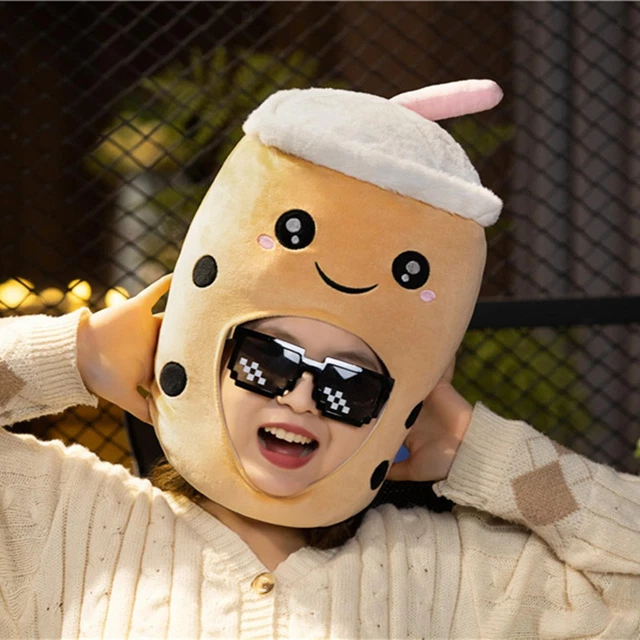 MILK TEA HAT Cartoon Costume Accessory Photo Prop for Event Theme Party ...