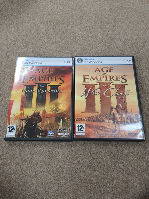 AGE OF EMPIRES III THE ASIAN DYNASTIES & WAR CHIEFS Expansions Pc Cd ...