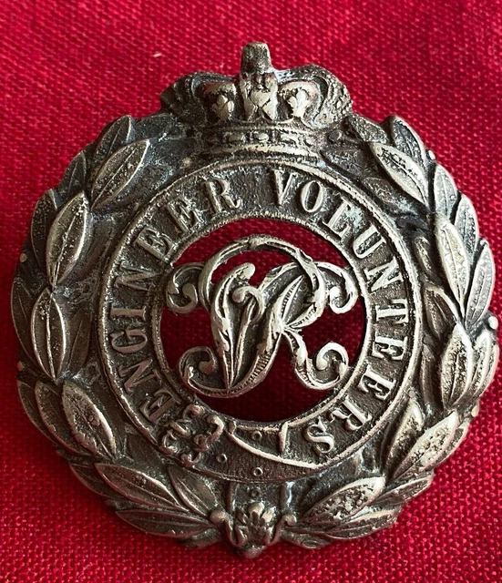 GENUINE WW1 BRITISH Military Cap Badge - Royal Engineer Volunteers ...
