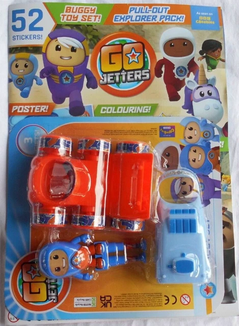 CBEEBIES GO JETTERS magazine #80 2023 Puzzles, Colouring + Buggy toy ...