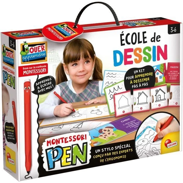 KIT DE DESSIN - LISCIANI - Montessori Pen - ecole de dessin - Stylo ...