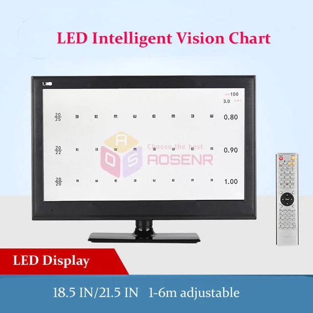 MULTI-FUNCTION 18.5& LED Display MICRO Chart Projector Eye Chart 1m-6m ...