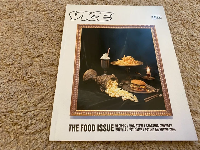 FRAMED VICE MAGAZINE Cover Page The Food Issue 11X8 EUR 24,89 - PicClick IT