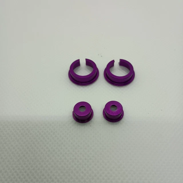 3 SETS OF spring retainers, purple, for Reve D, RDX, MD3.0, Yokomo ...