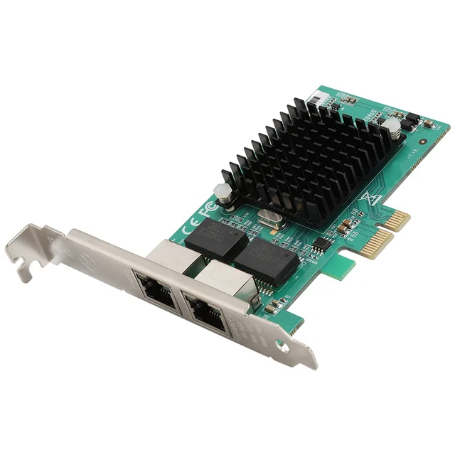 PCI-E 1X GIGABIT Ethernet Server Computer Network Card For 82575-S Fit ...