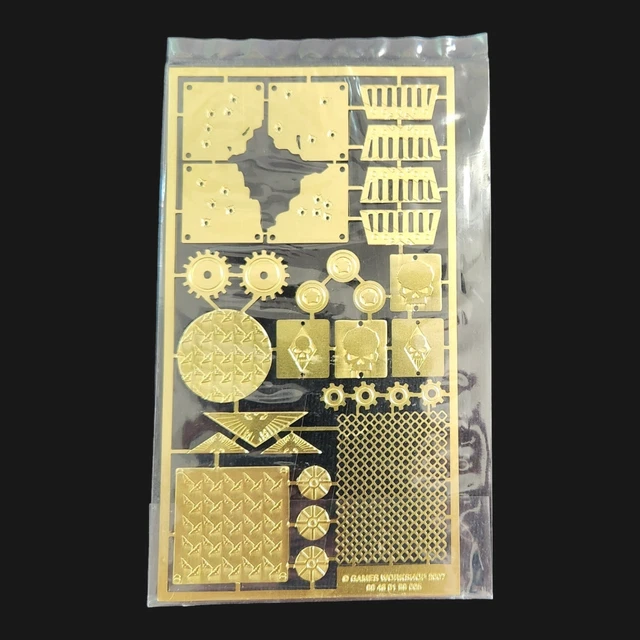 NEW GAMES WORKSHOP Warhammer 40k Brass Etching Sheet Imperium Symbols ...