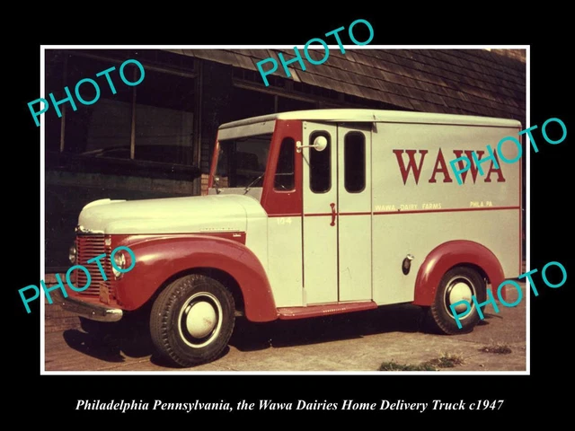 OLD POSTCARD SIZE Photo Of Philadelphia Pennsylvania The Wawa Milk ...