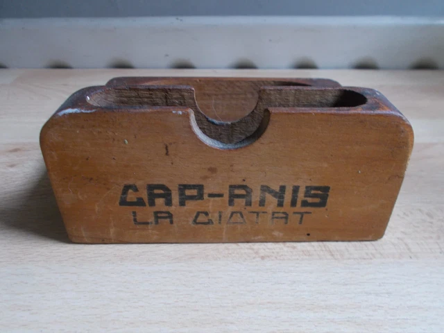 ANCIENNE BOÎTE À cartes en bois CAP-ANIS LA CIOTAT EUR 20,00 - PicClick FR