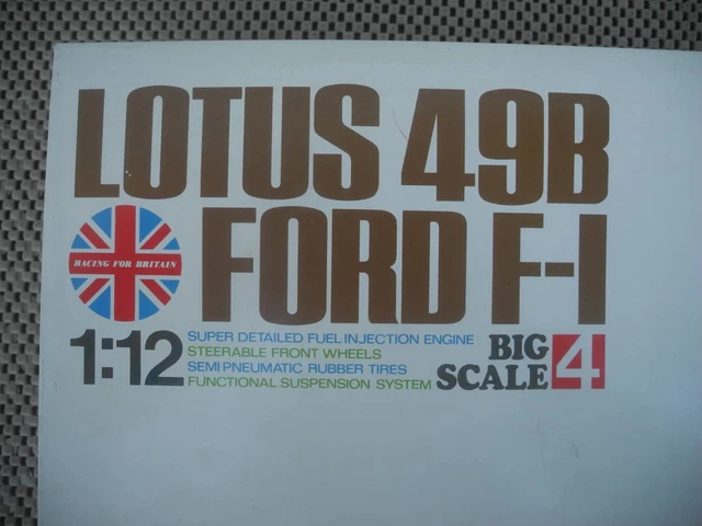 TAMIYA LOTUS 49B Ford F-1 Gold Leaf Lotus Tamiya Ford 1/12 Grande ...