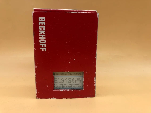 BECKHOFF EL3154 ETHERCAT Terminal, 4-channel analog input, current, 4 ...