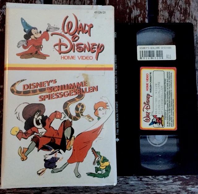 VHS DISNEYS SCHLIMME Spiessgesellen Walt Disney Rarität Erstauflage no ...