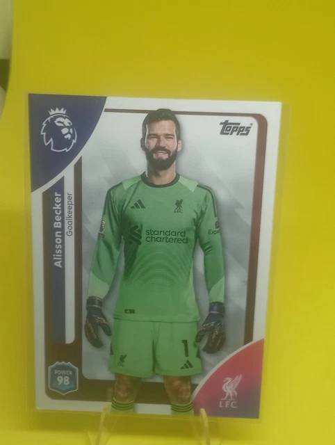 TOPPS 2025/26 ALISSON Becker Liverpool Card £0.31 - PicClick UK