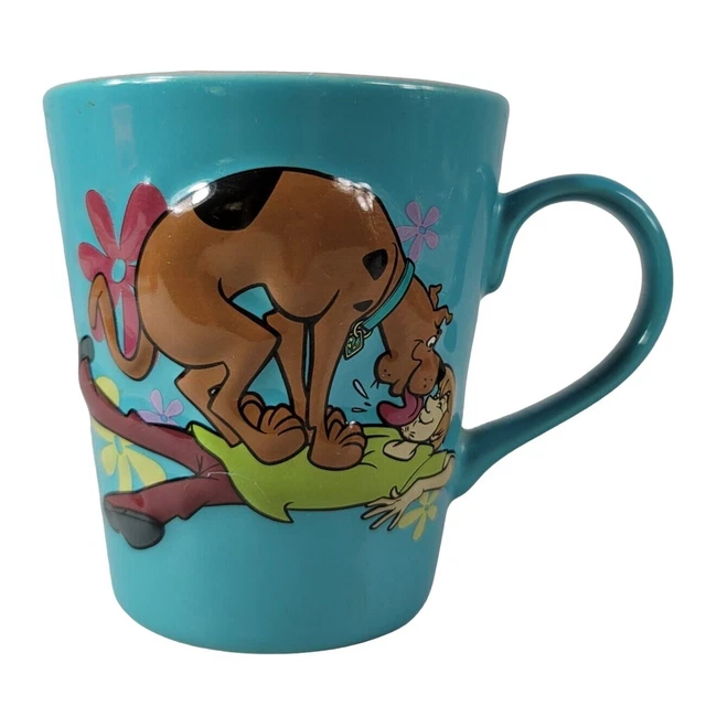 VINTAGE CARTOON NETWORK Scooby Doo Mug Blue Ruh Roh Shaggy 2000 Figural ...