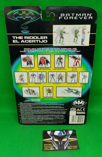 BATMAN FOREVER THE RIDDLER EL ACERTIJO Brain-drain Helmet, KENNER 1995 ...