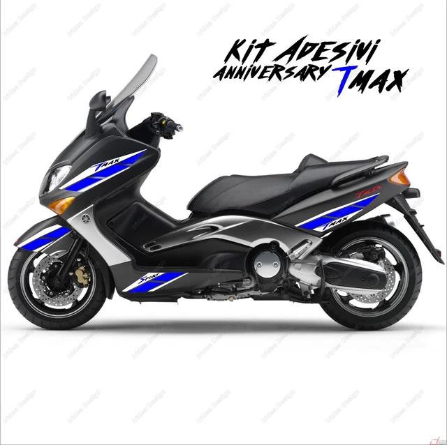 YAMAHA TMAX T-MAX 01 07 Compatible Anniversary Stickers White Sport ...