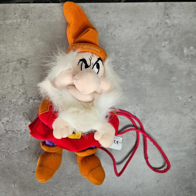 DISNEY GRUMPY DWARF Plush Backpack Pyjama Case Snow White Buena Vista ...