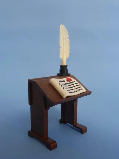 PLAYMOBIL LECTERN / Desk - Quill Ink Pot & Scroll - Victorian / Modern ...