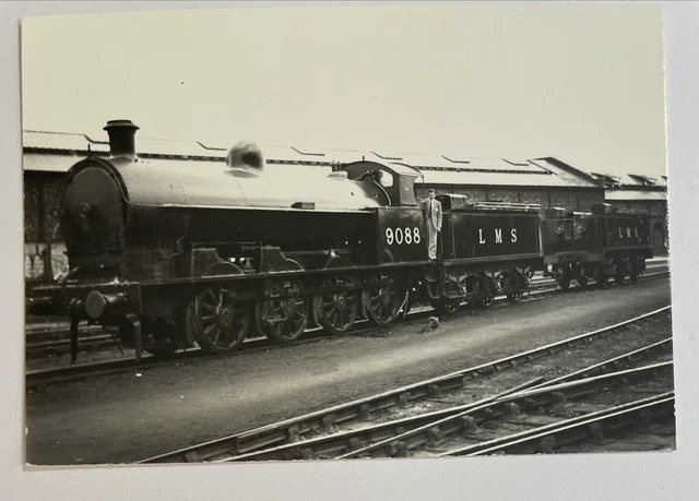 LMS RAILWAY LOCOMOTIVE Photograph - 9088 Crewe Works D1150 £2.99 ...
