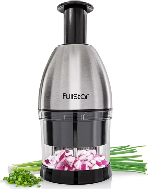 FULLSTAR ONION CHOPPER Hand Chopper for Vegetables - Stainless Steel ...