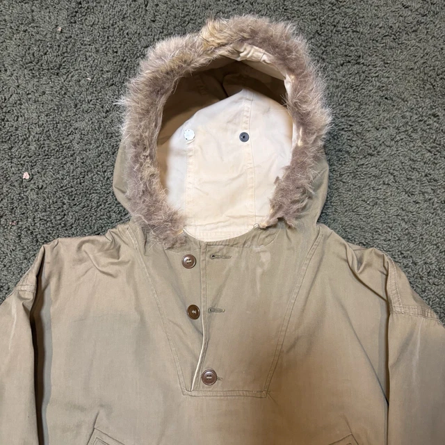 WW2 40S US Army 10th Mountain Reversible Ski Parka w Fur Trim Jacket ...