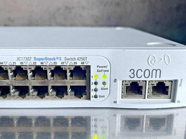 3COM SUPERSTACK 3 Switch 4250T 48-Port 10/100 2-Port Gigabit Ethernet ...